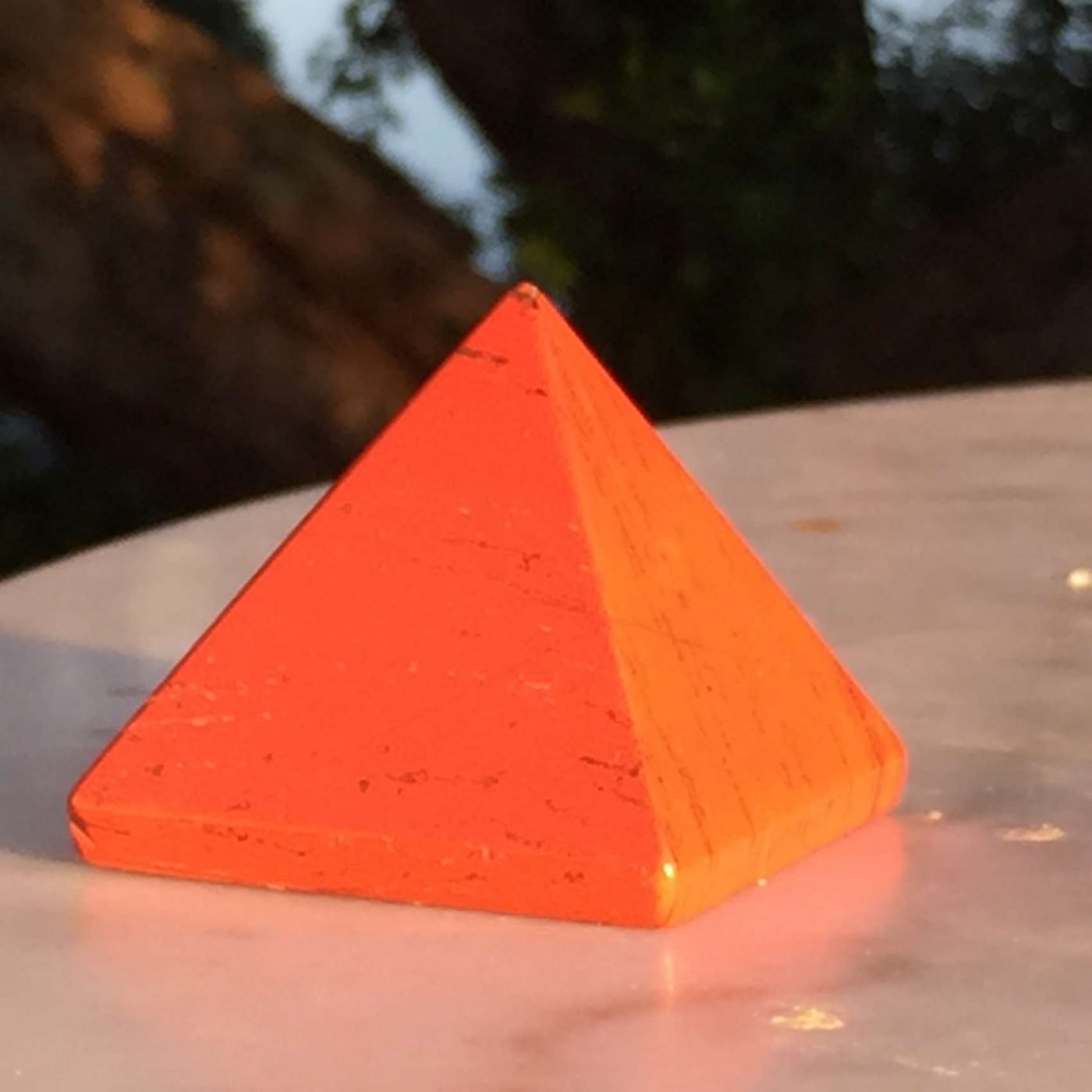Red jasper pyramid - The Hidden Gem