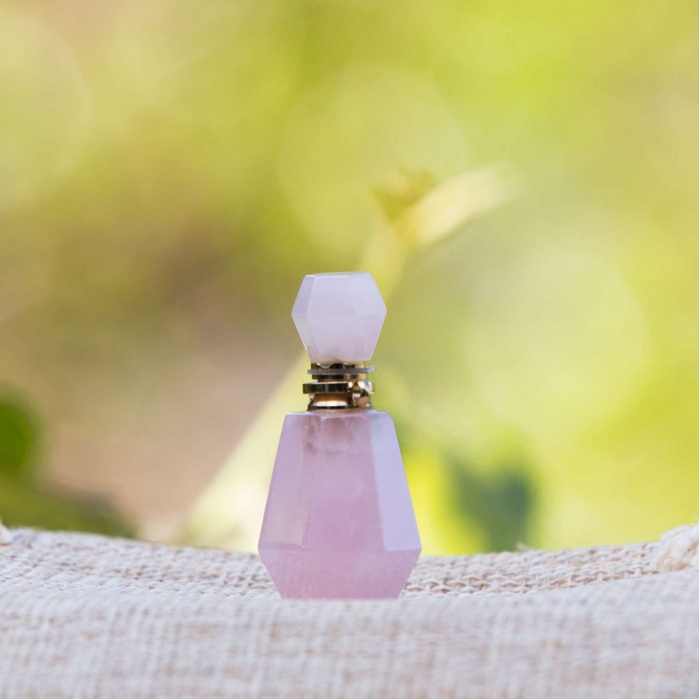 Rose quartz perfume bottle - The Hidden Gem