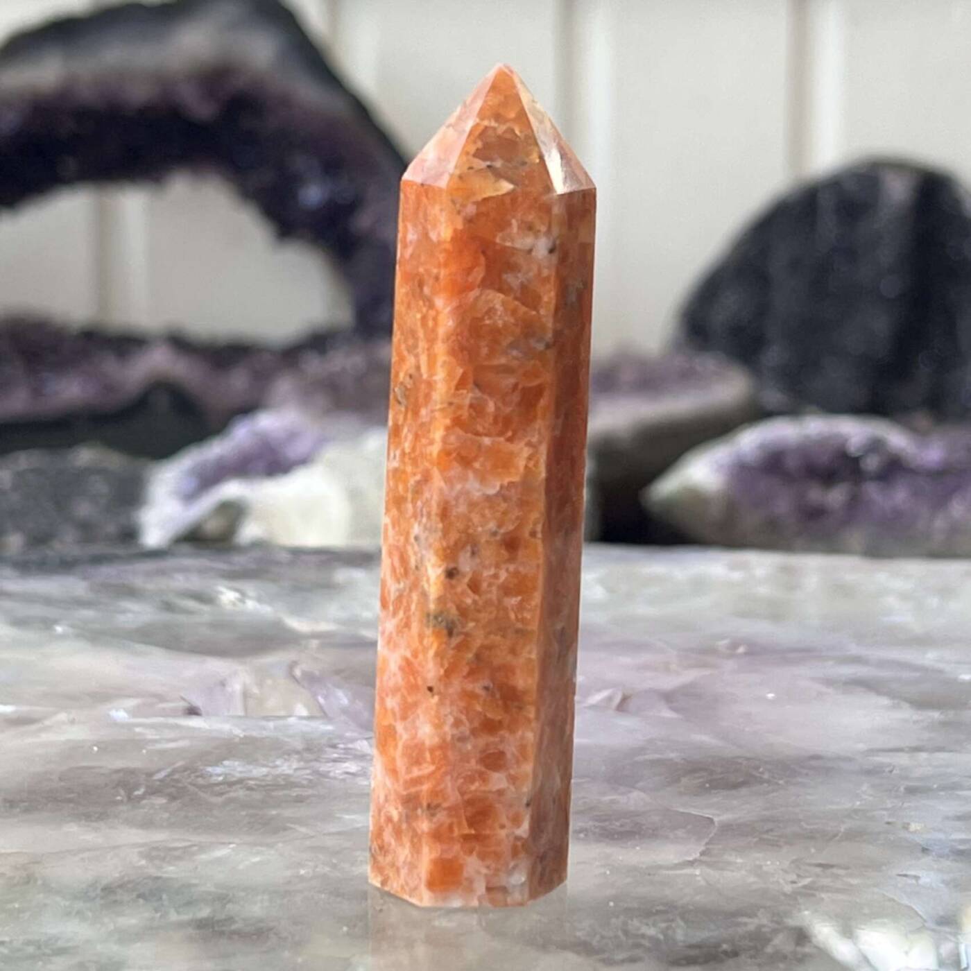 Orchid calcite tower - The Hidden Gem