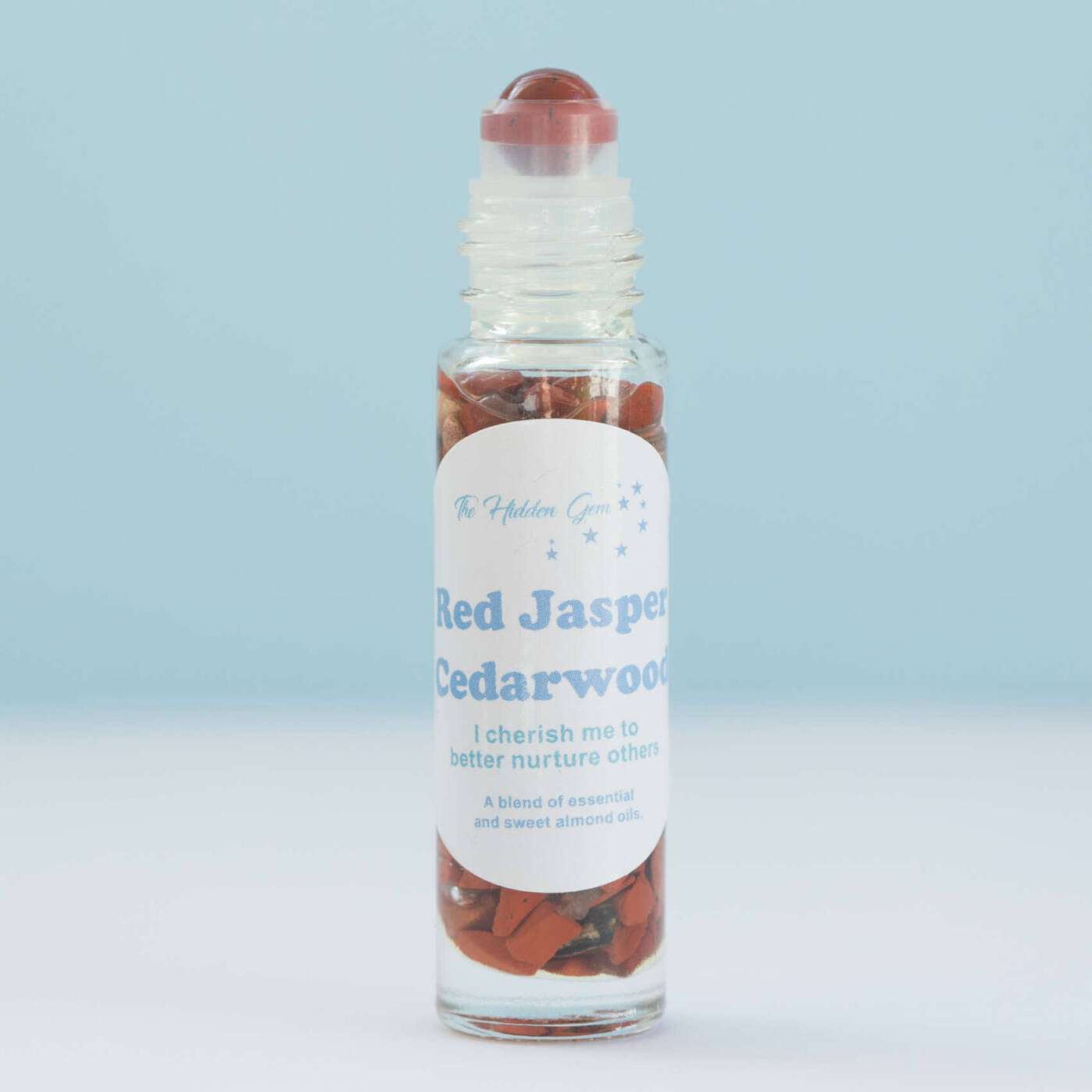 Red jasper and cedarwood positive affirmation oil - The Hidden Gem